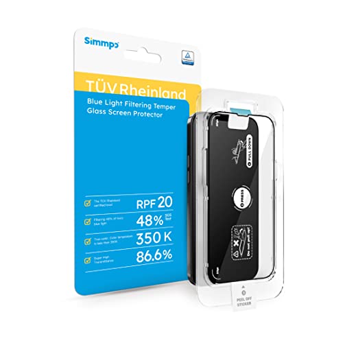 (TUV Rheinland Certified Eye Protection)Simmpo Anti Blue Light Screen – Hour Loop