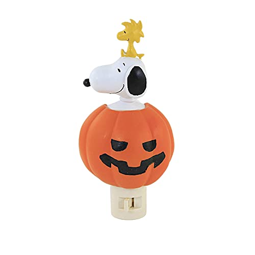 Roman Snoopy Woodstock Jack-O-Lantern Night Light Swivel Plug – Hour Loop