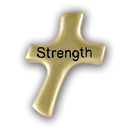 Cathedral Art Gold Strength Cross Token – Hour Loop