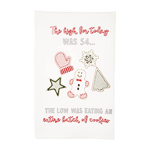 Mud Pie Christmas Embroidery Towel, Cookies, 26-inch – Hour Loop