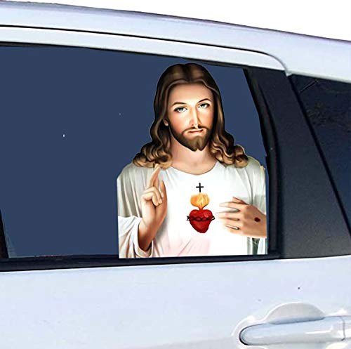 American Art Classics Ride with Passenger Jesus Christ Car Window Deca ...
