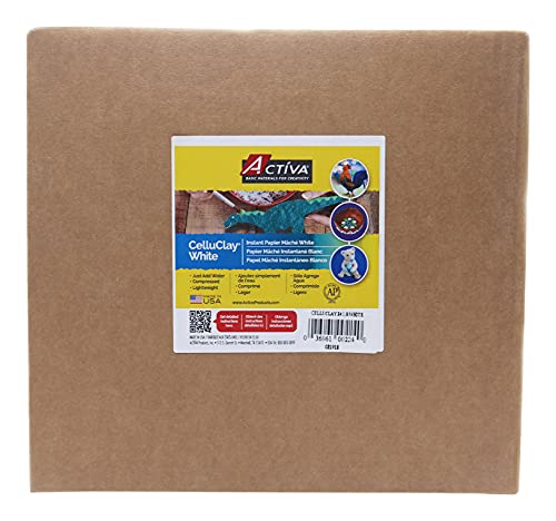 ACTVA Products CelluClay Instant Papier Mache, 24 Pound White – Hour Loop