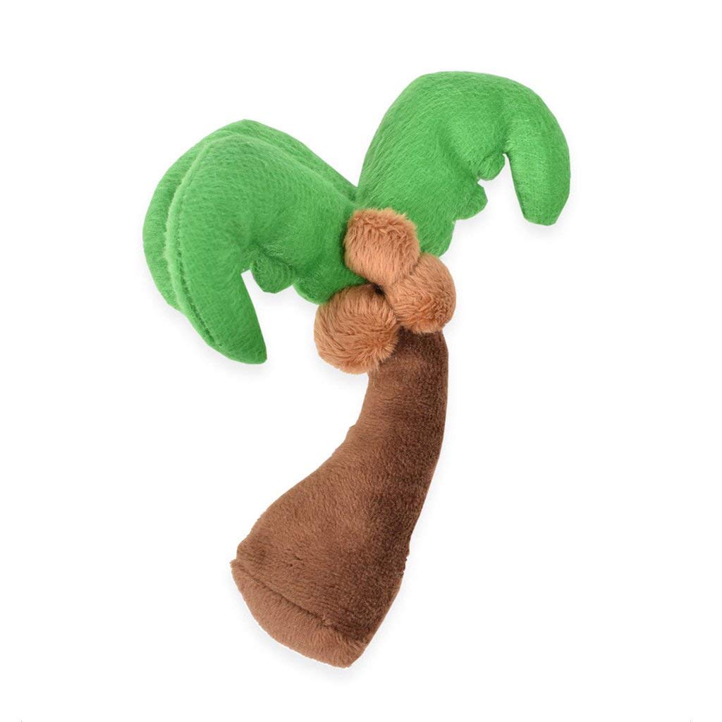 CocoTherapy Coconut Tree Pipsqueak Toy, 6 Inch, Squeaky Plush for Smal ...