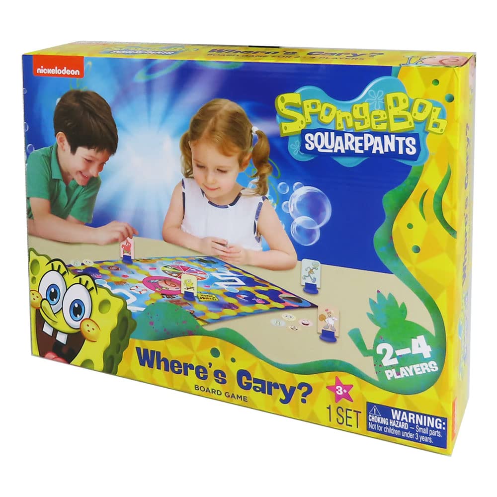 Spongebob SqaurePants Wheres Gary Board Games for Kids - Great for Par ...