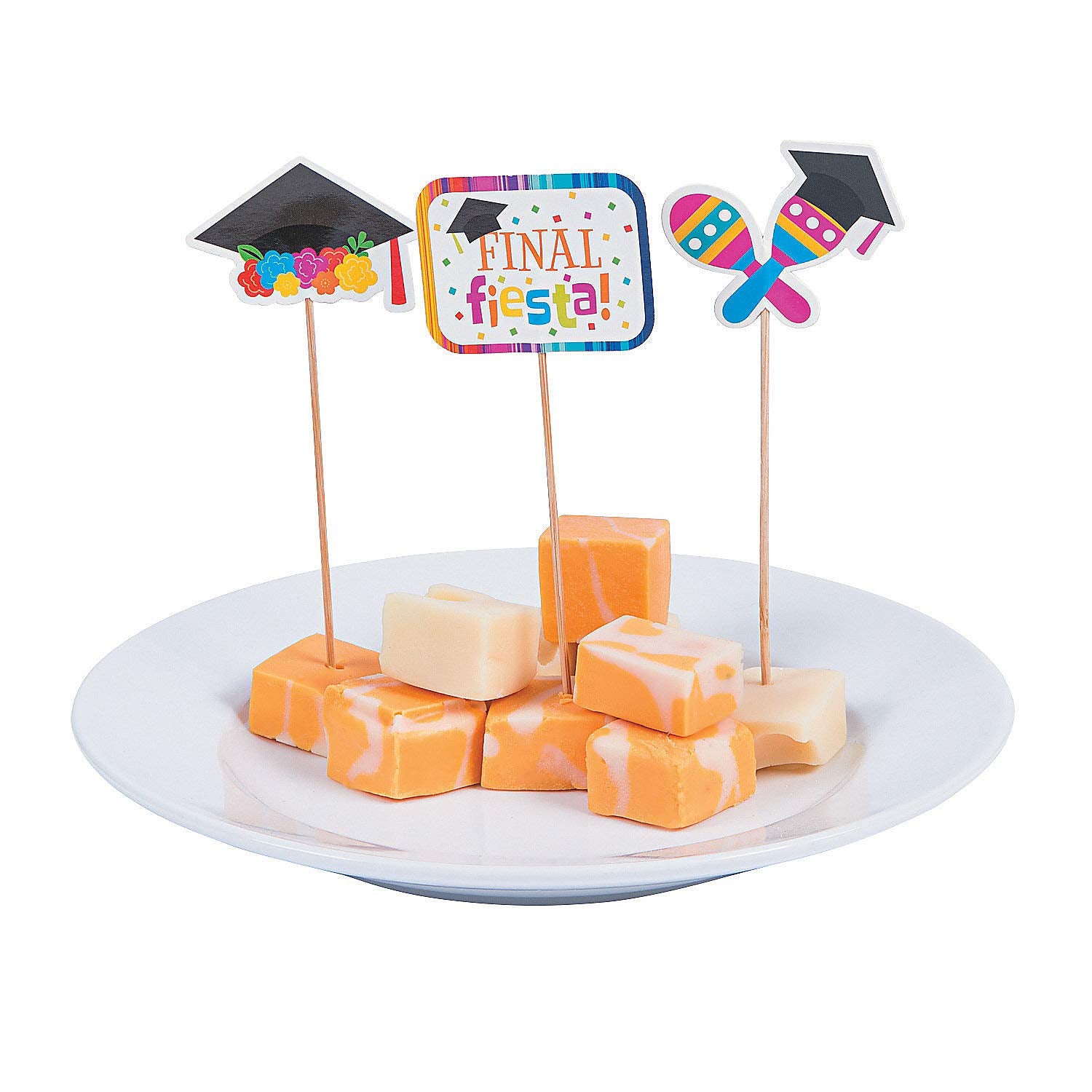 FIESTA GRAD FOOD PICKS - Party Supplies - 25 Pieces – Hour Loop